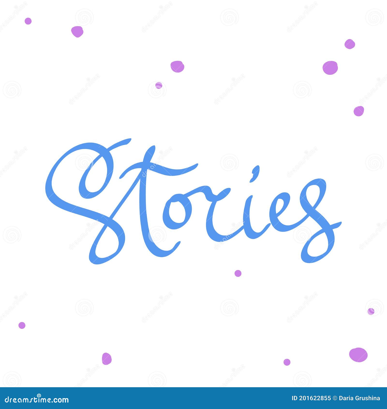 Stories. Vector Design Illustration. Video Logo Sticker. Banner ...