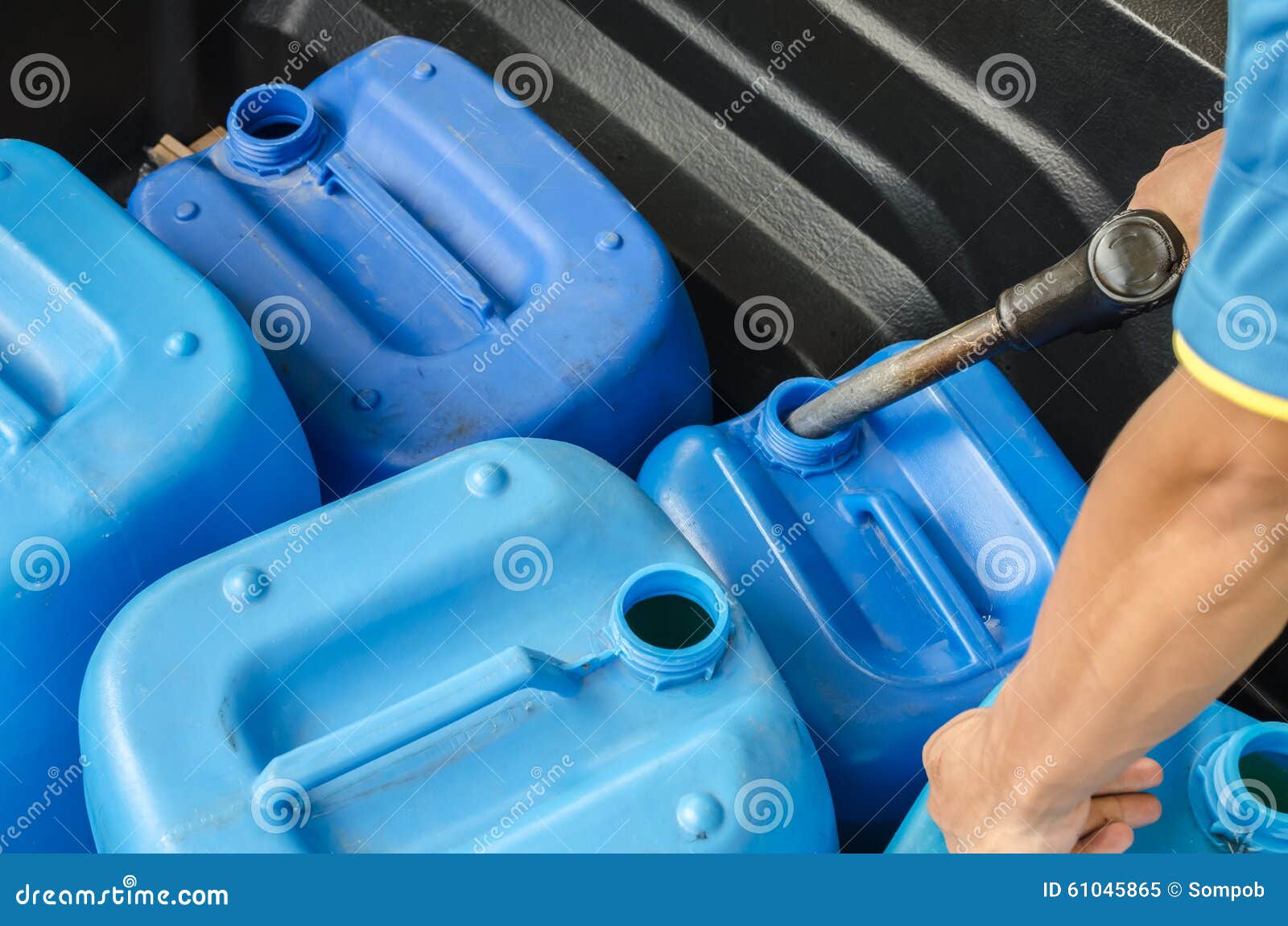 Storing Oil in Gallon Plastic Stock Image - Image of environment ...