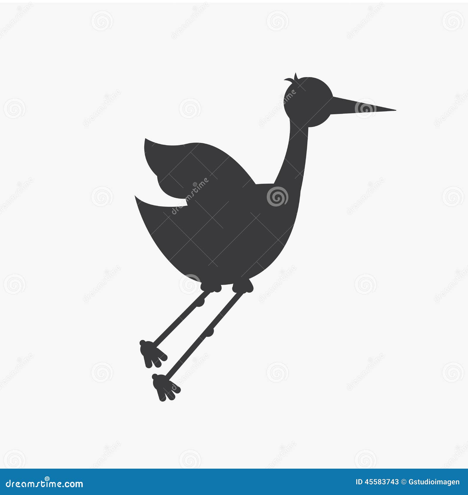 Stork design stock vector. Illustration of nature, beauty - 45583743