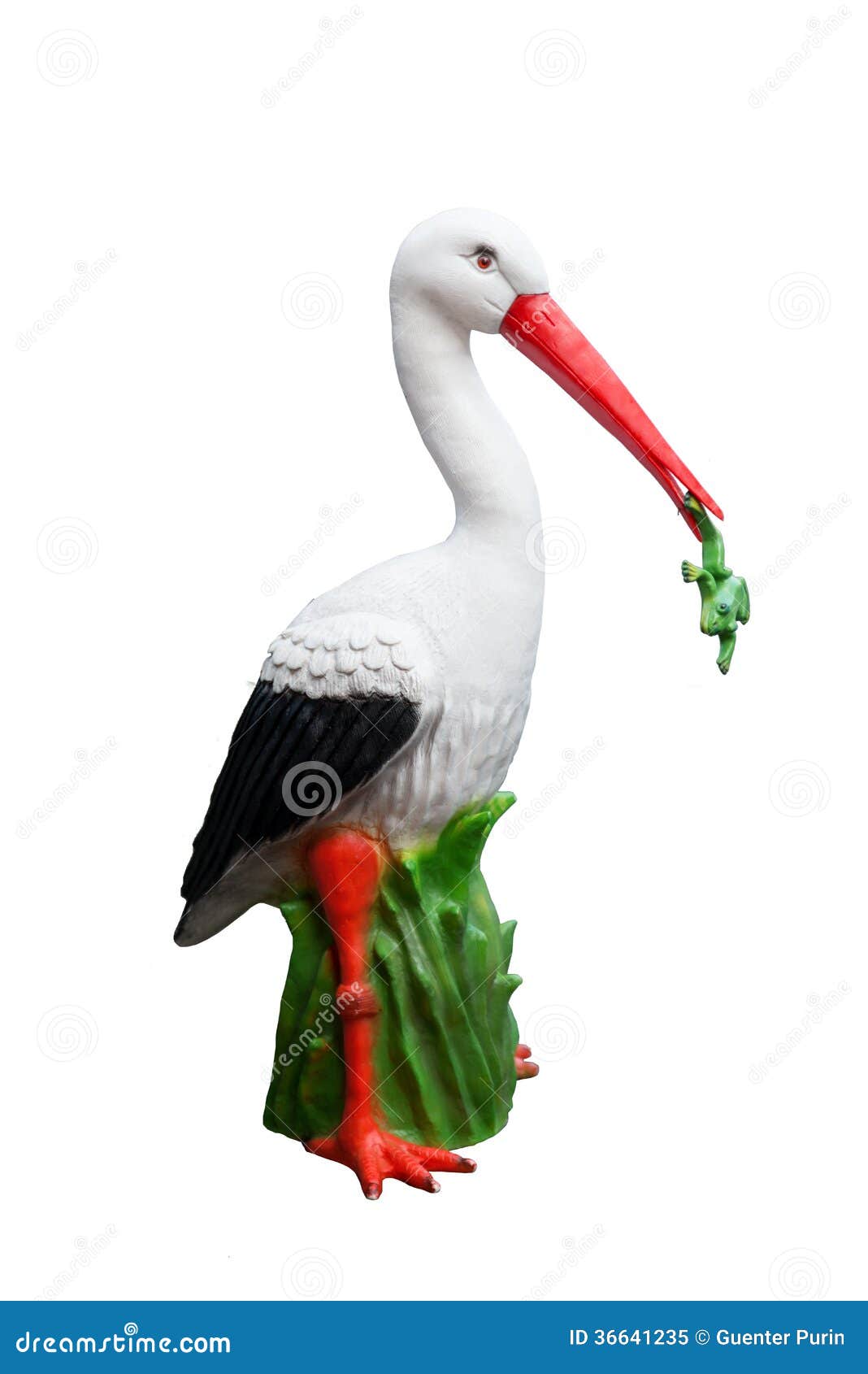 Stork stock image. Image of kitschy, small, playing, gardening - 36641235