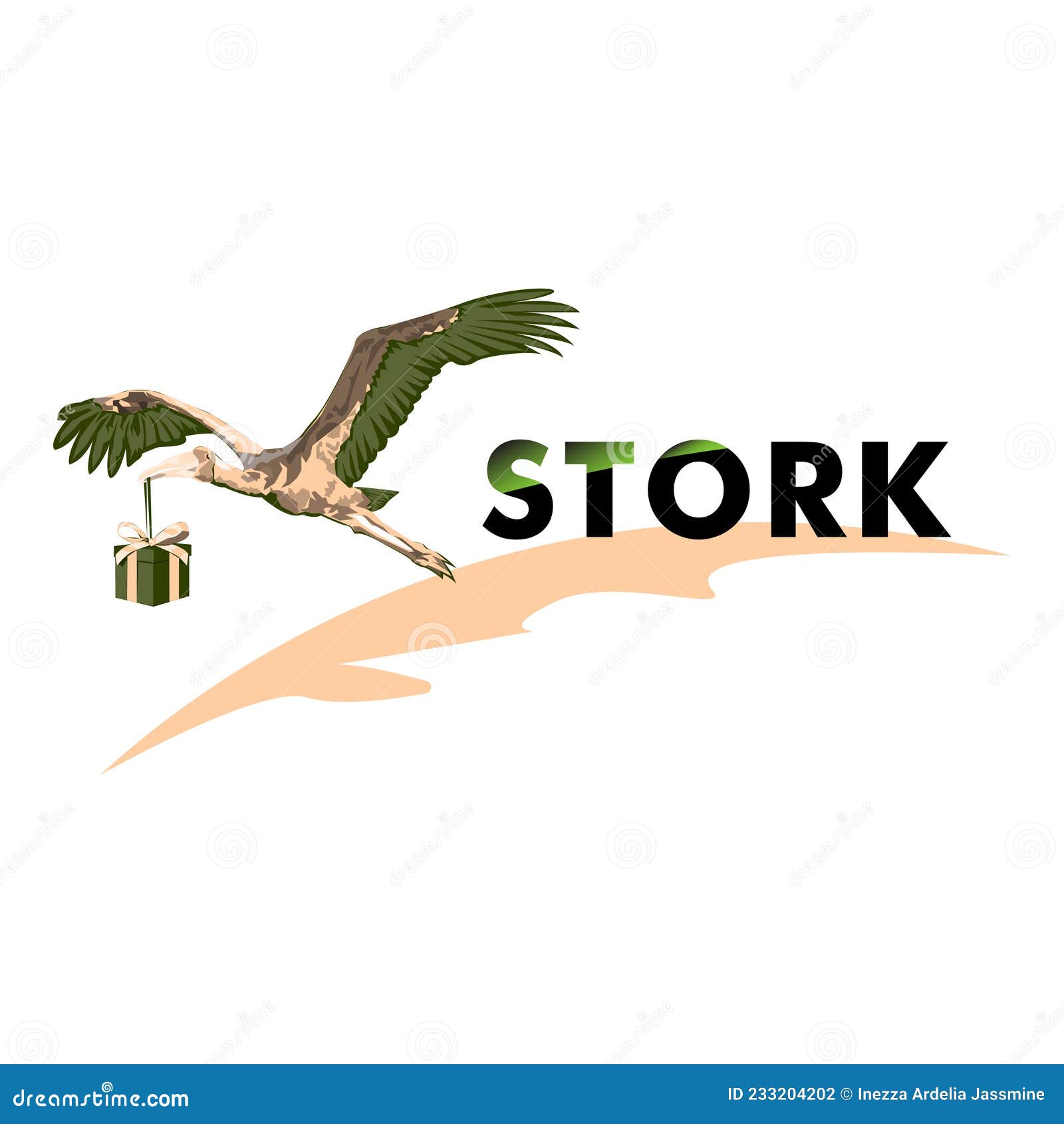 Illustration Vector Graphic of Stork Stock Vector - Illustration of ...