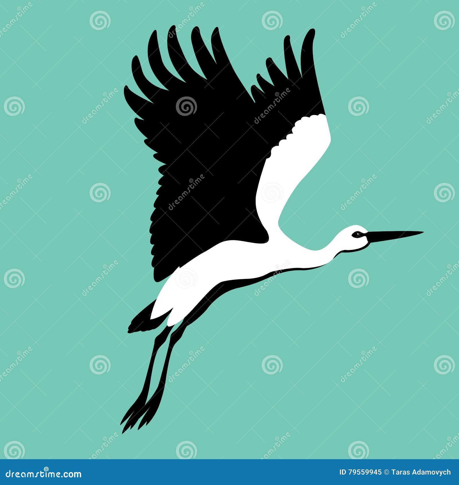 Stork. Vector Drawing | CartoonDealer.com #144904060