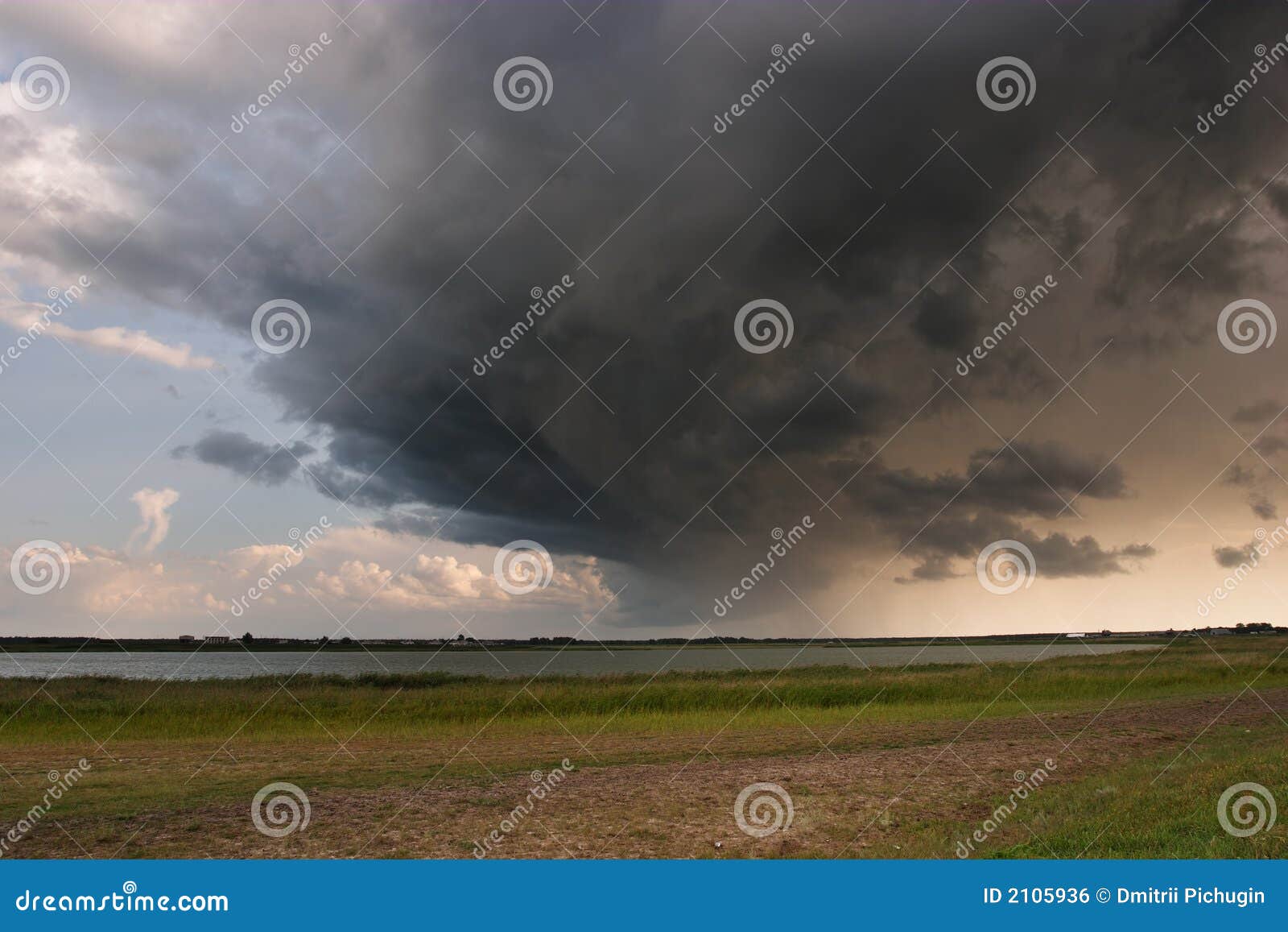 Storm stock photo. Image of thunder, nature, clouds, evening - 2105936
