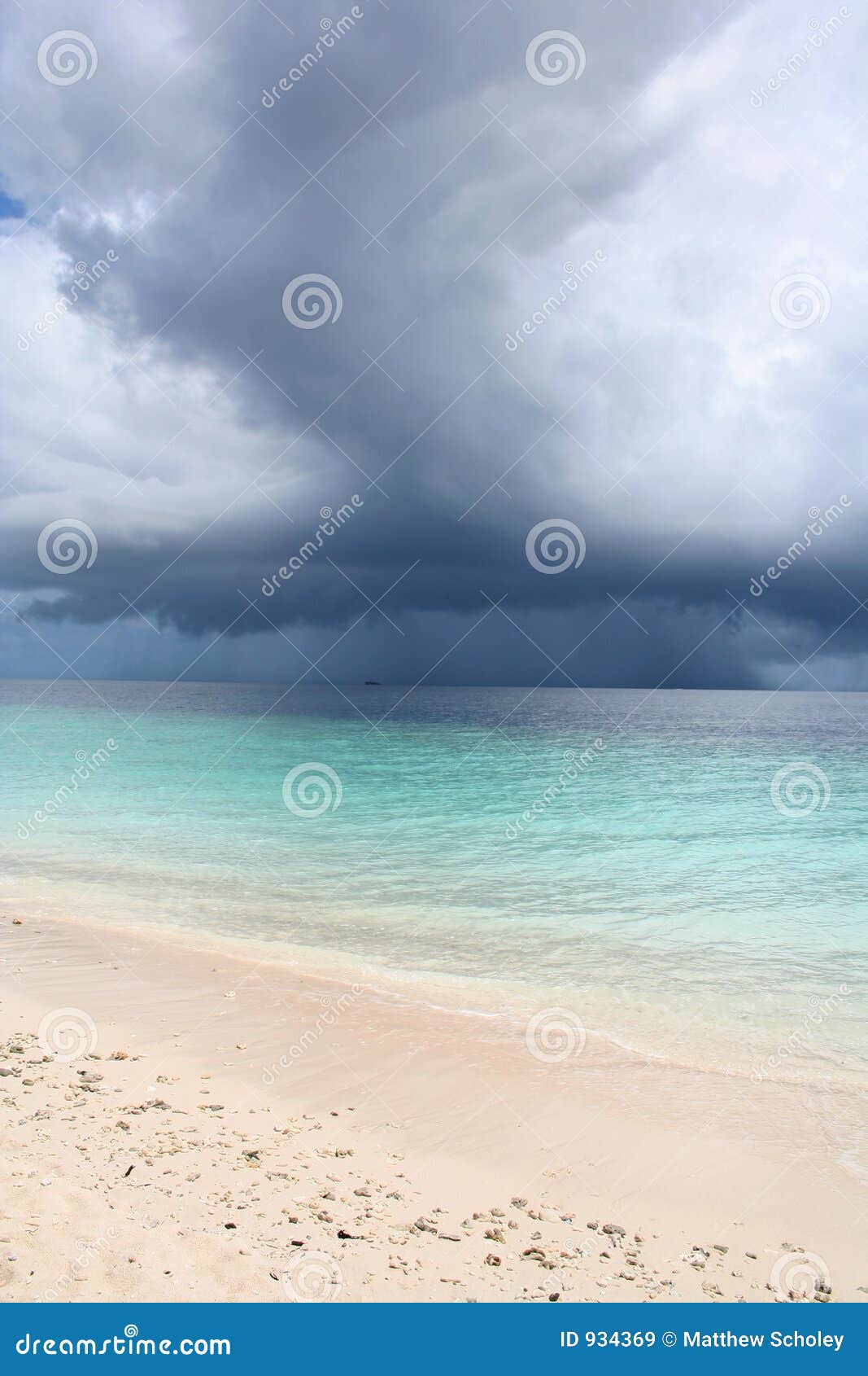Storm above a tropical sea stock image. Image of indian - 934369