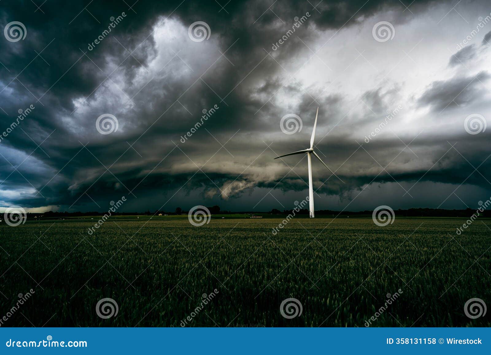 Storm Arcus Shaft And Cumulonimbus Cloud With Heavy Rain Or Summer ...