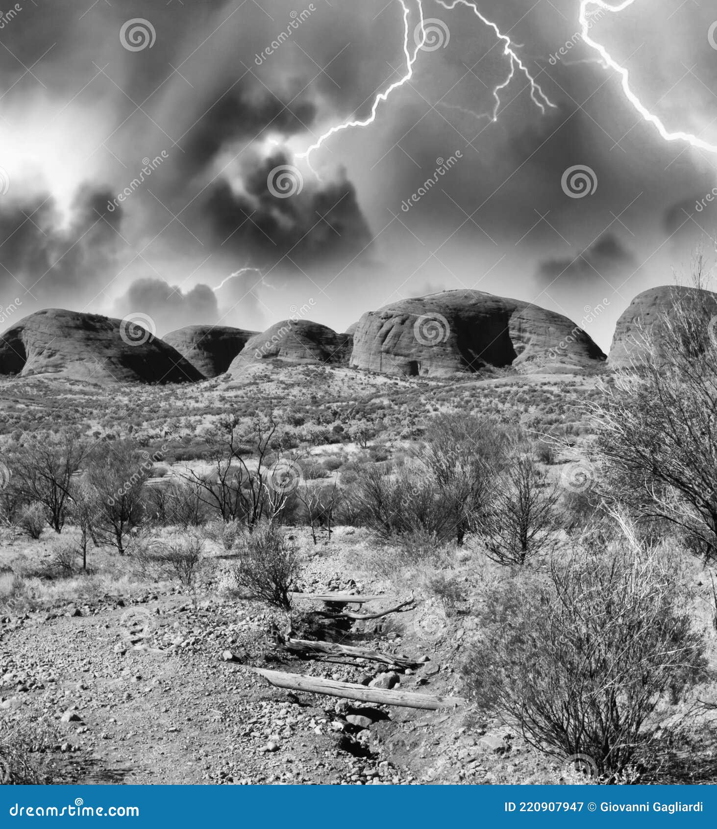 Storm in the Australian Outback Stock Image - Image of outback, dark ...