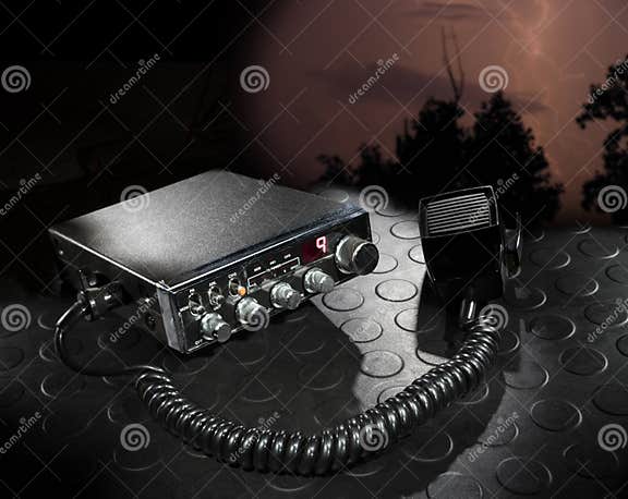 Storm Behind a Ham Radio on Channel 9 Stock Image - Image of mike ... Storm Behind a Ham Radio on Channel 9 Stock Image - Image of mike ...