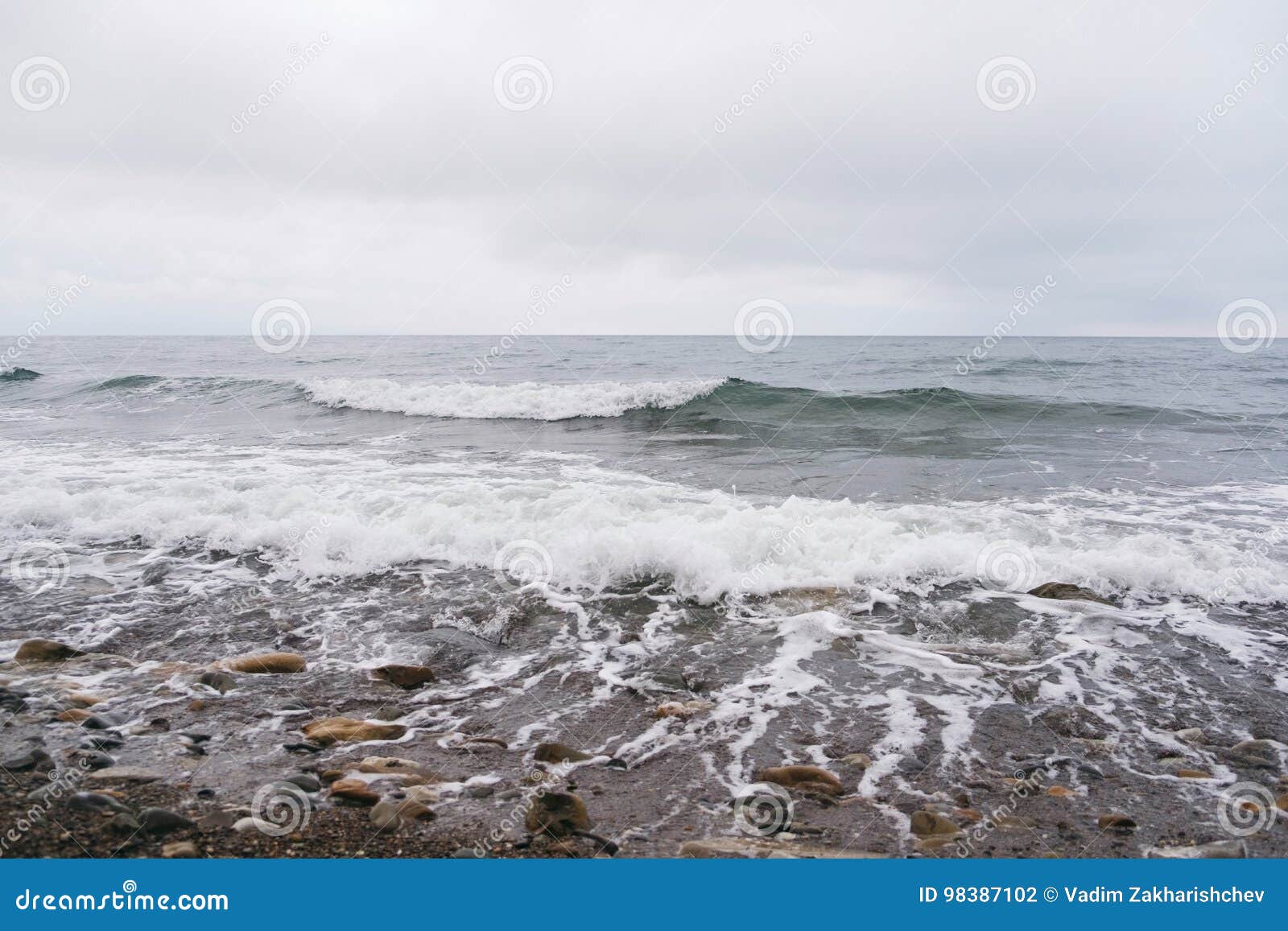 Storm on the Black Sea in Winter Stock Photo - Image of heavyrain, hope ...