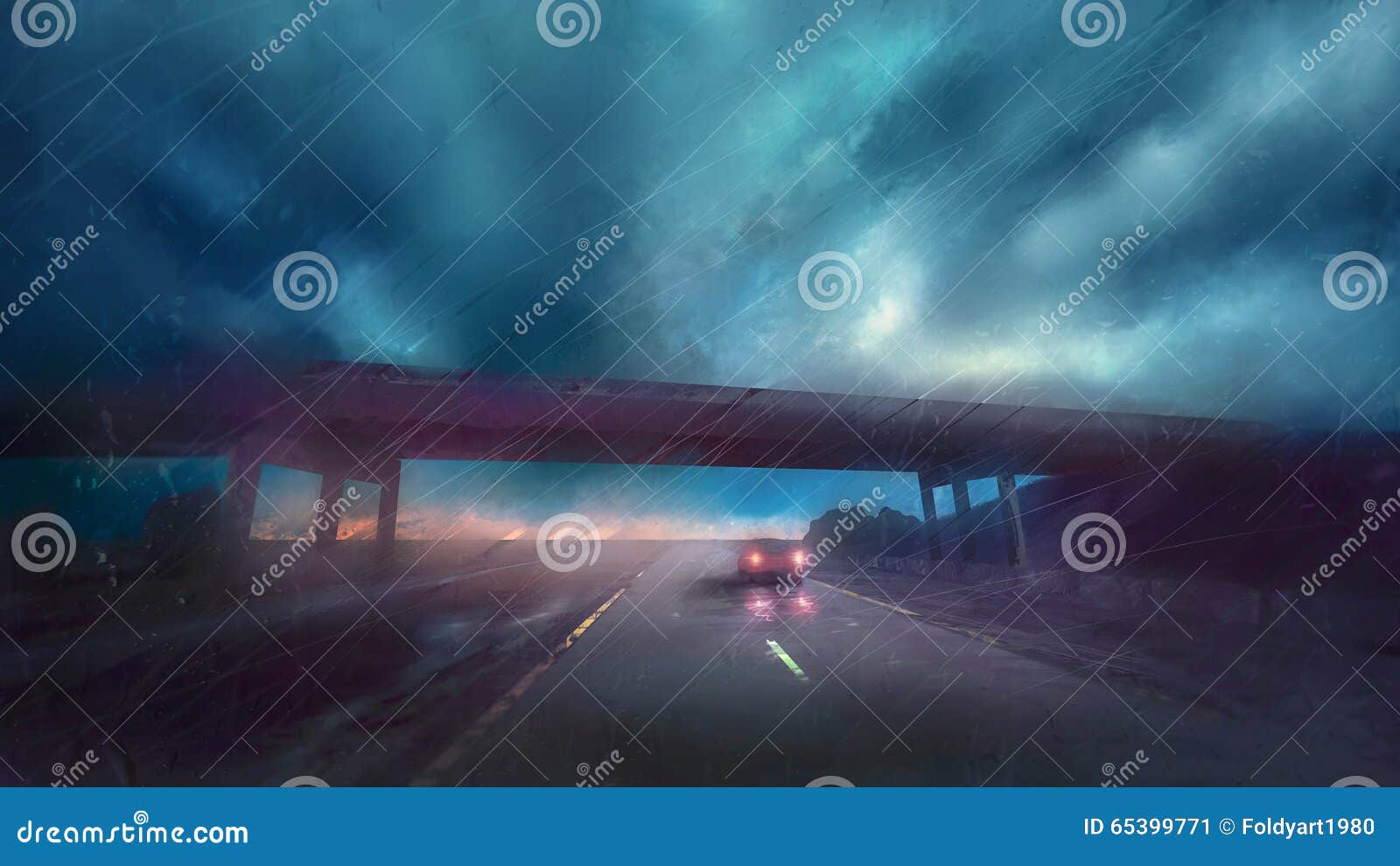 Storm car stock image. Image of horizon, thunder, clouds - 65399771