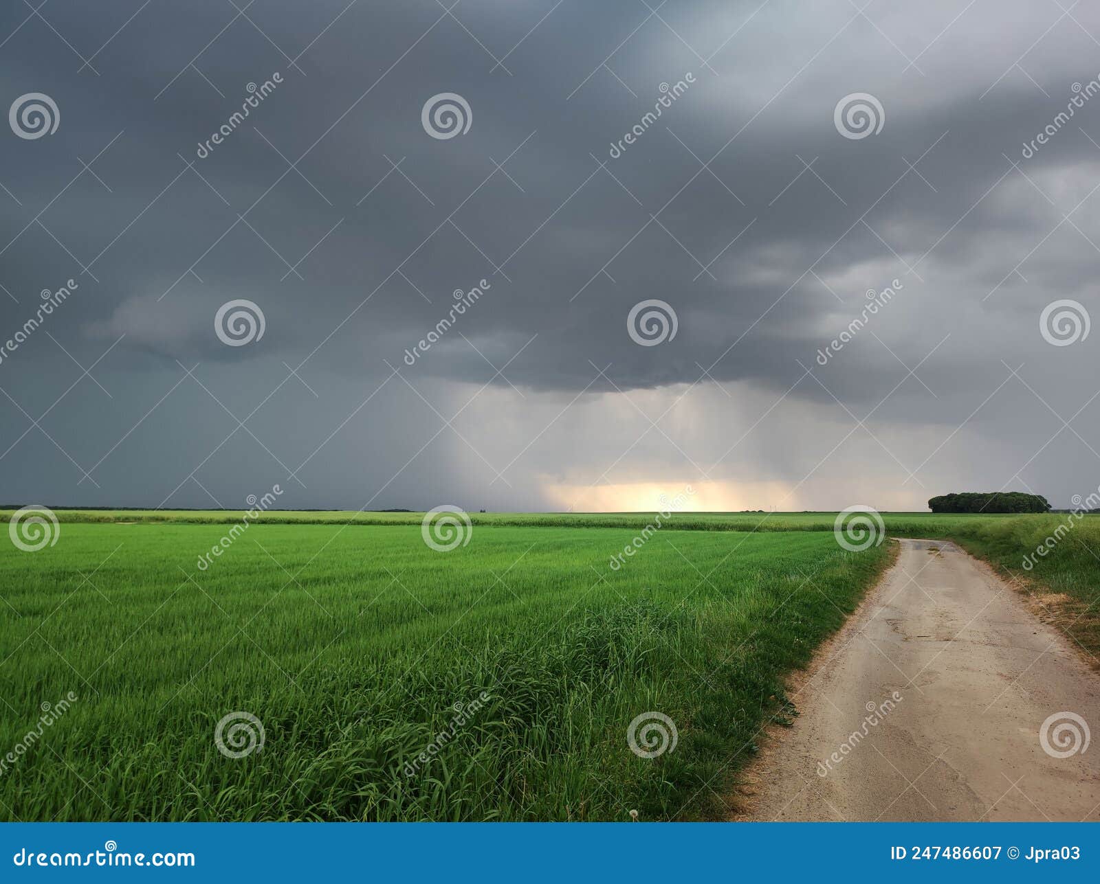 Storm cell during spring stock image. Image of raindrop - 247486607