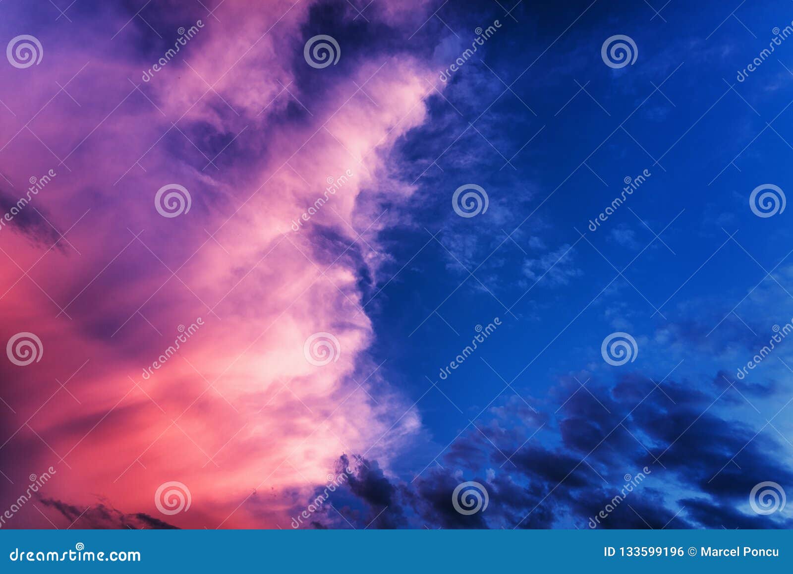 Storm Cloud with Blue Sky Background. Nature Weather, Cloud Blue Stock ...