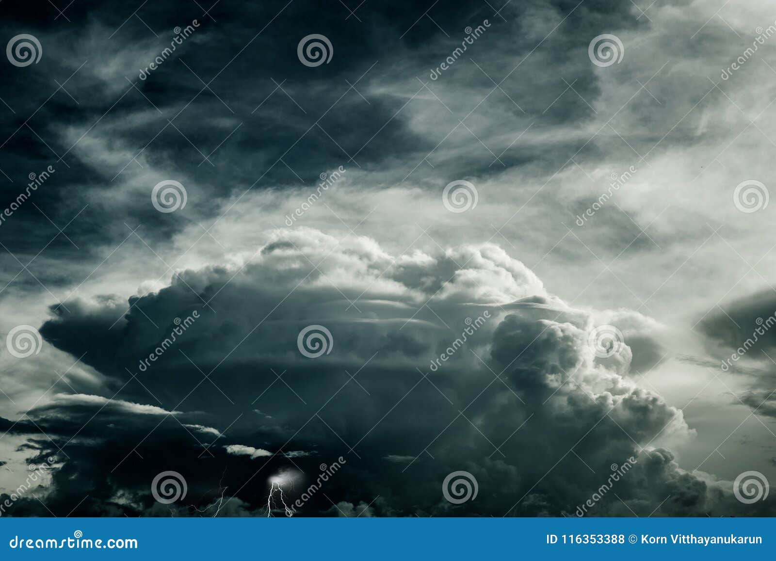Storm Cloud or Cloudy Heavy Rain Dark Sky Stock Photo - Image of black ...
