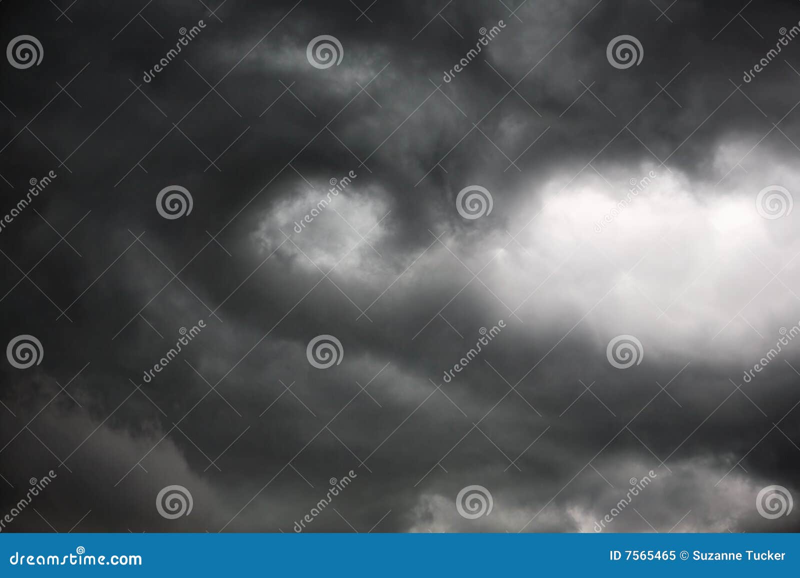 Storm Cloud Rotation, the Beginning of a Tornado Stock Image - Image of ...