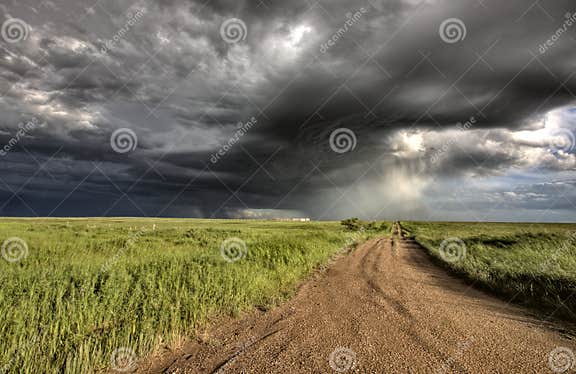 Storm Clouds stock photo. Image of grass, path, dramatic - 15464648