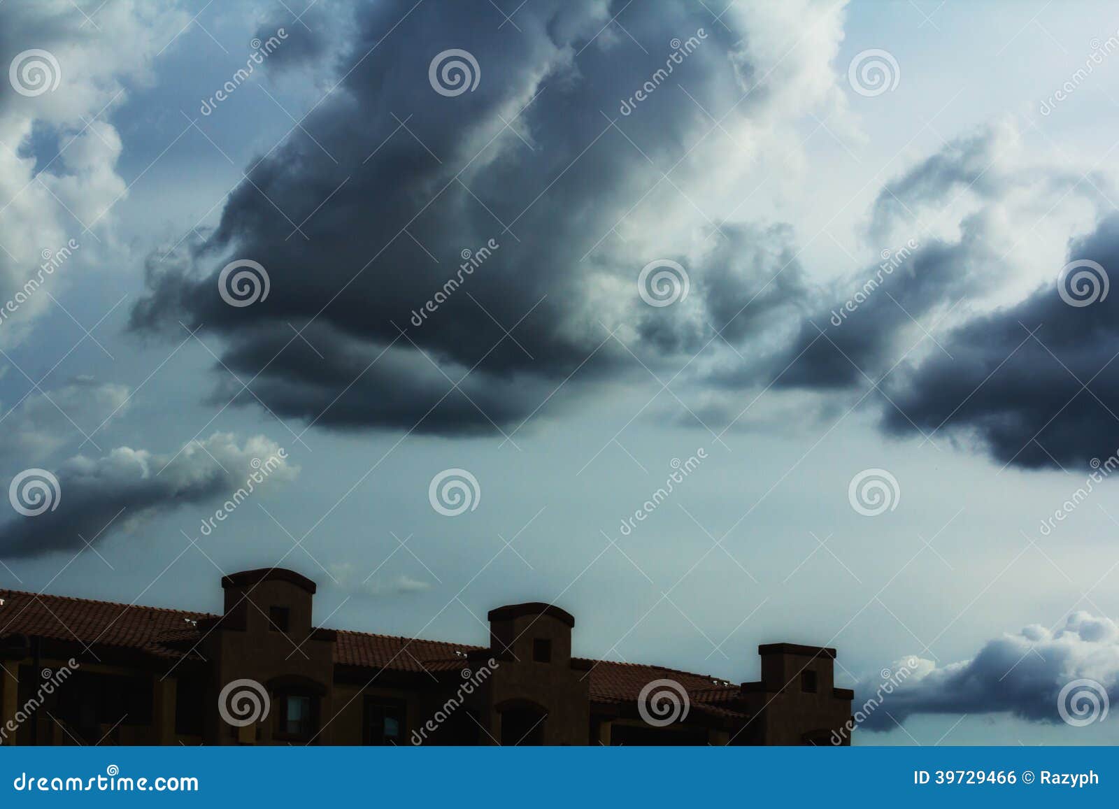Storm Clouds Above Building Stock Photo - Image of dark, scene: 39729466
