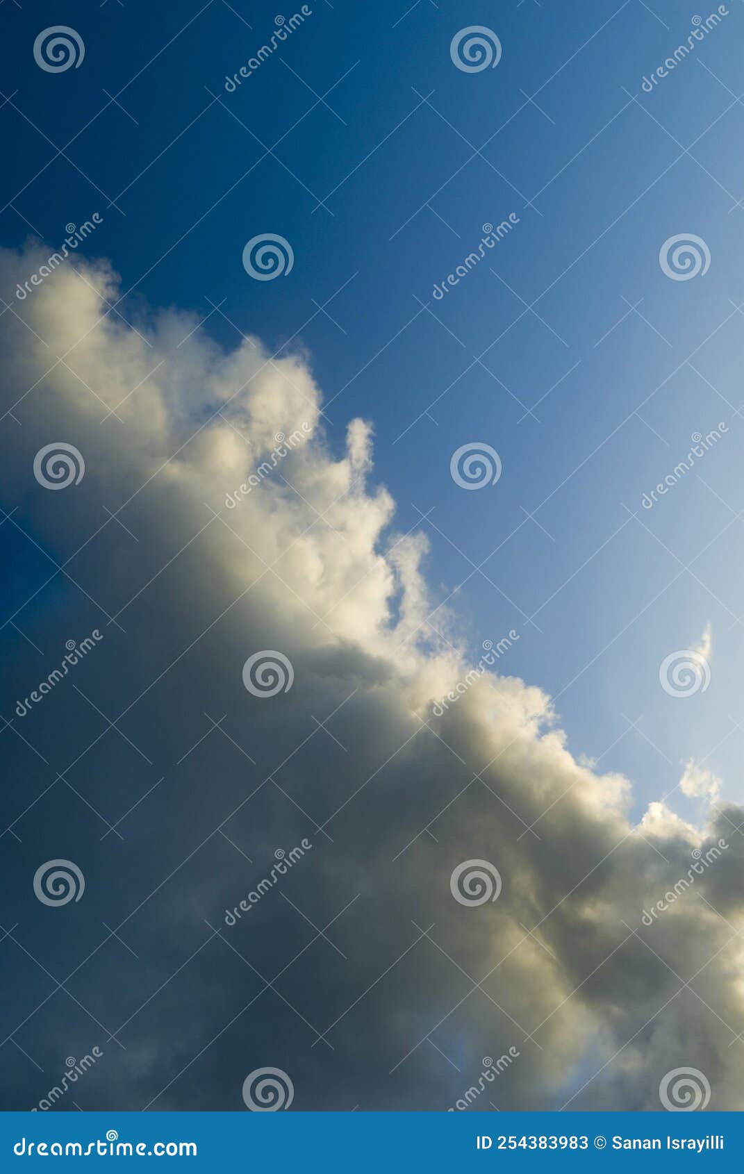 Storm clouds and blue sky stock image. Image of darkness - 254383983