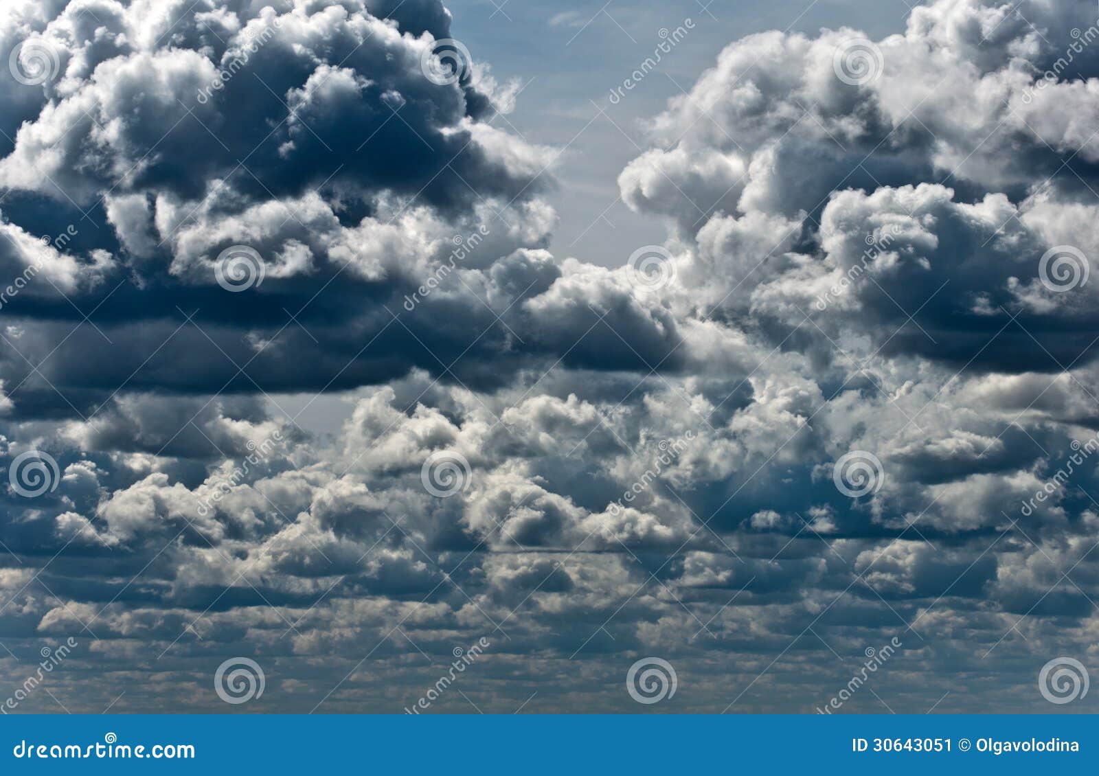 Storm clouds on blue sky stock image. Image of space - 30643051