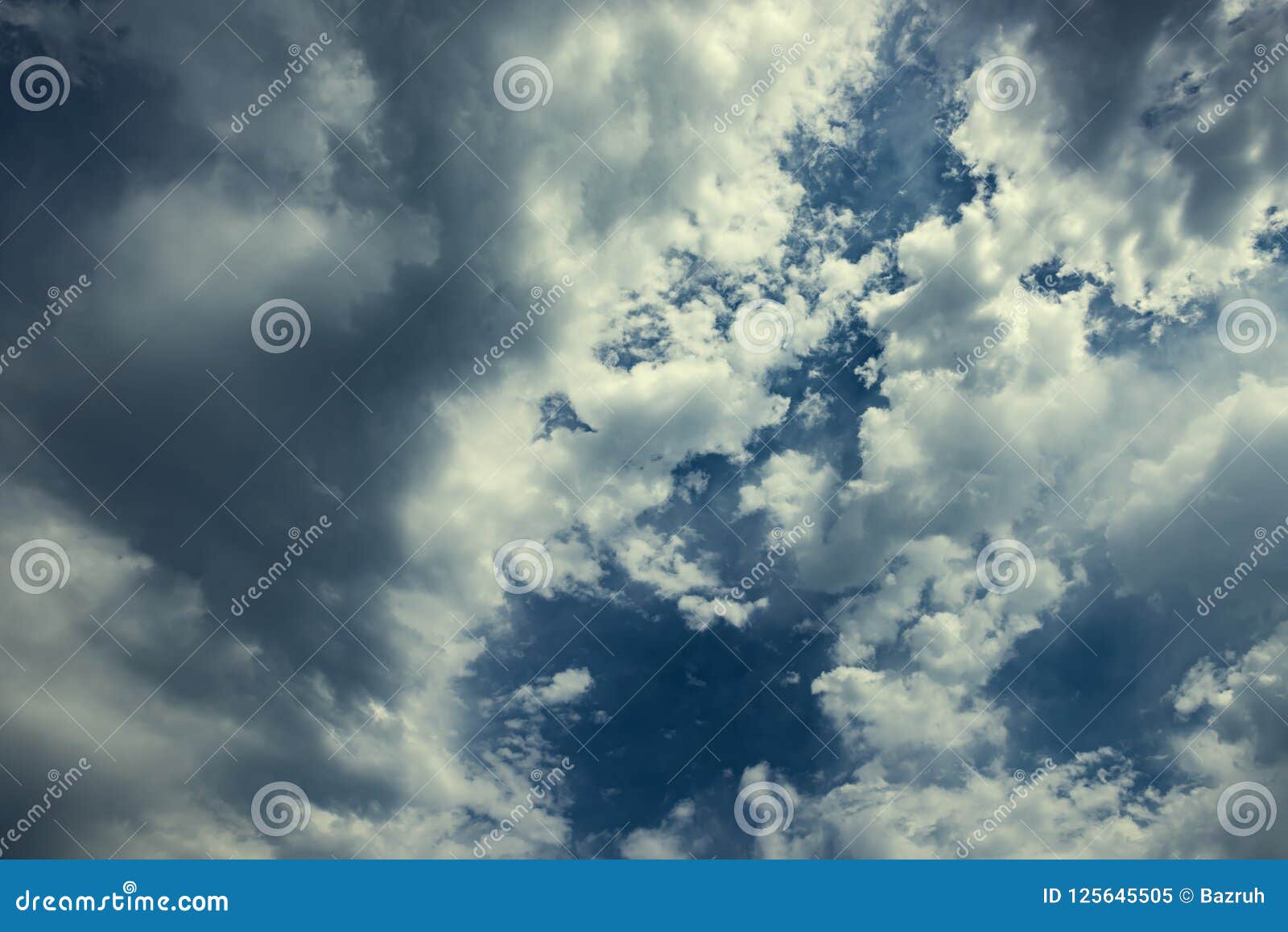 Storm Clouds on the Blue Sky Stock Image - Image of beautiful ...