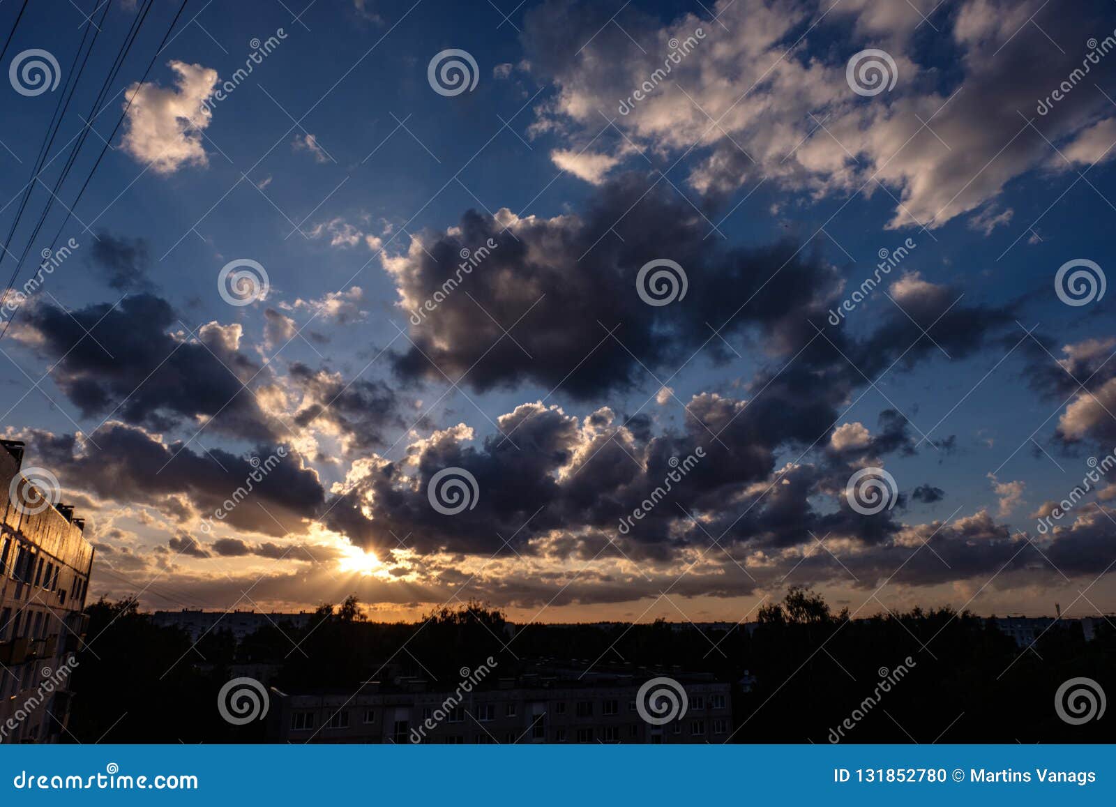 Storm Clouds Forming Over the Countryside Stock Photo - Image of cloud ...