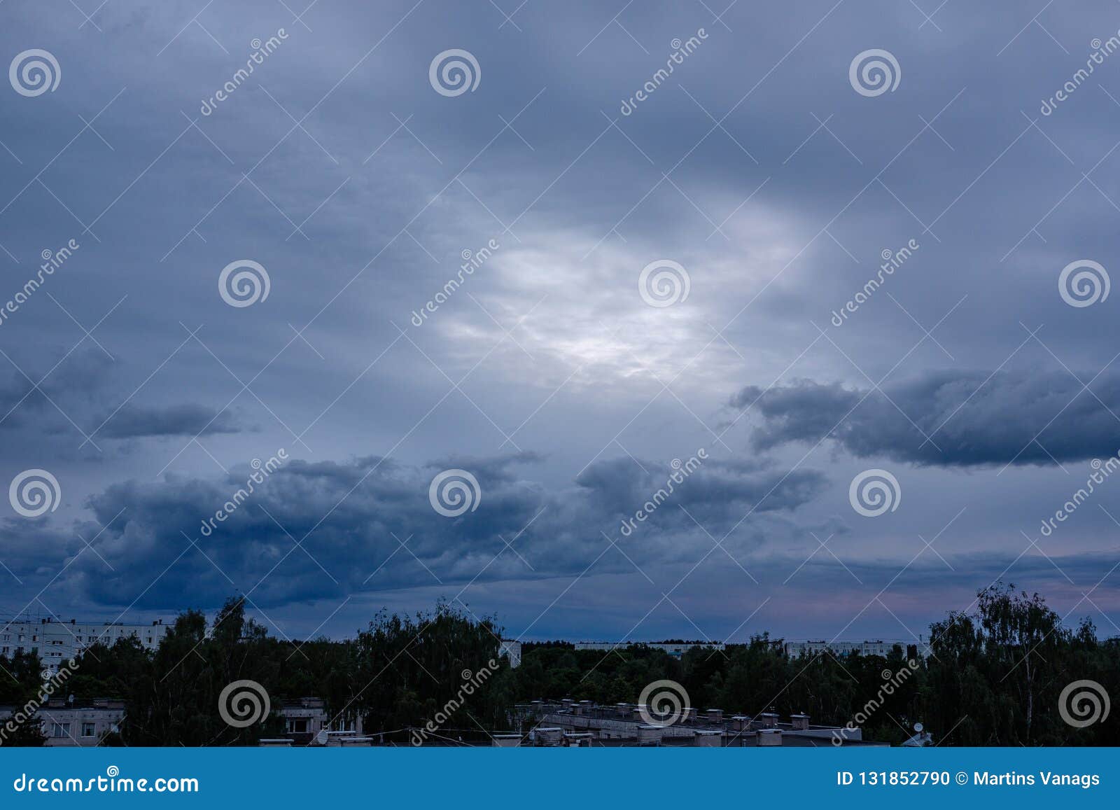 Storm Clouds Forming Over the Countryside Stock Photo - Image of sunset ...