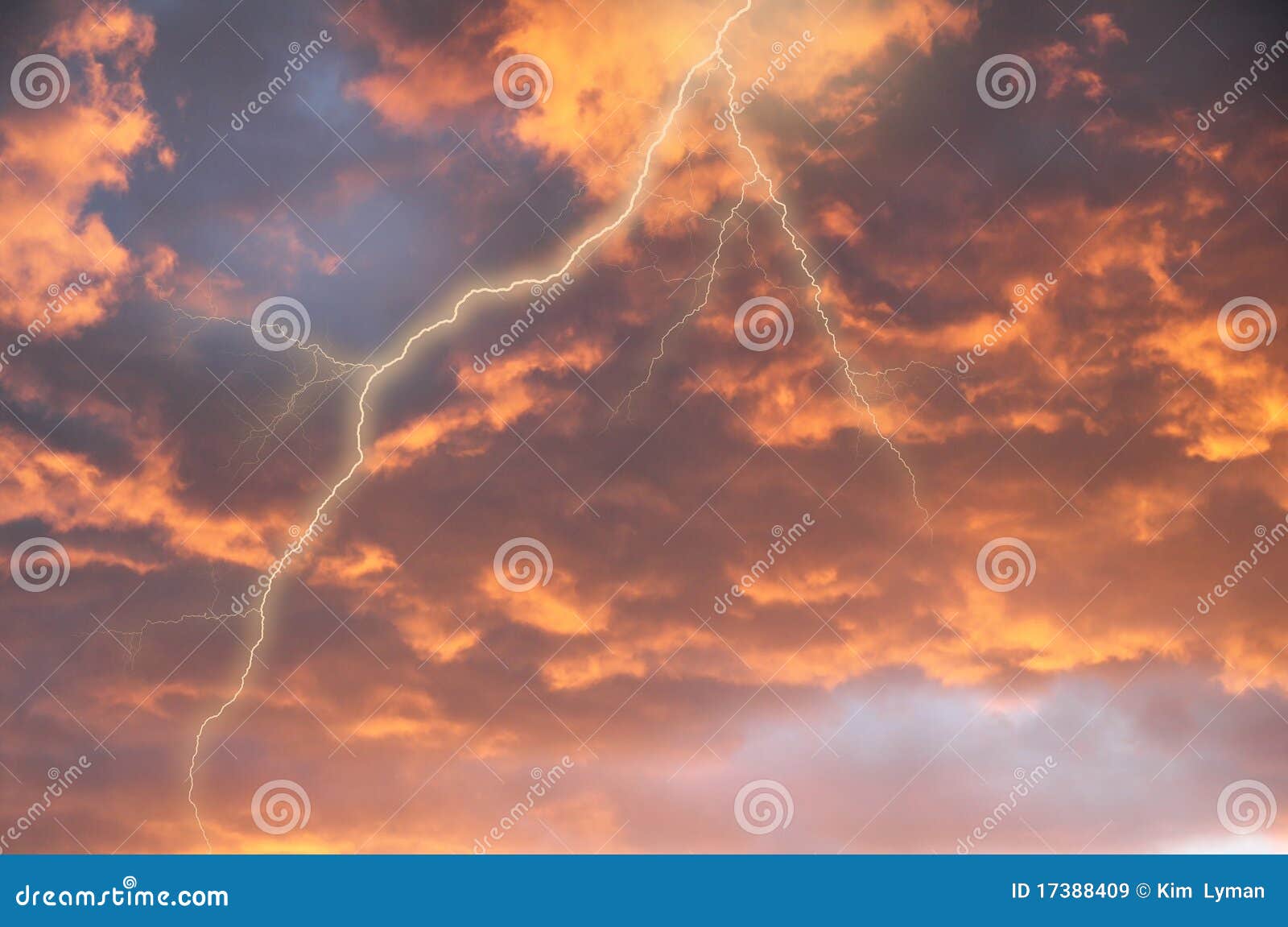 Storm Clouds with Lightning Stock Image - Image of meteorology ...