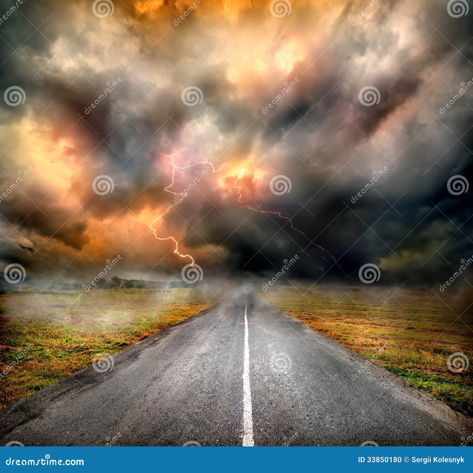 Thunderstorm Highway Lighting