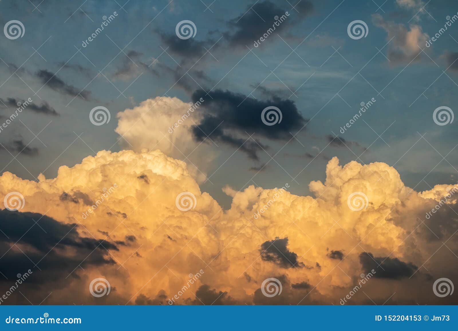 Storm clouds lit by sun stock image. Image of black - 152204153