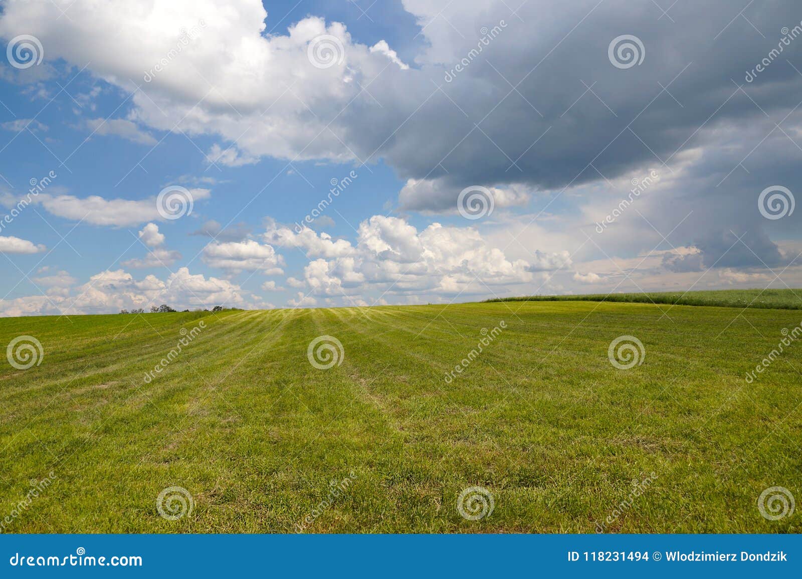 Storm Clouds are Moving Quickly on the Fields Stock Photo - Image of ...