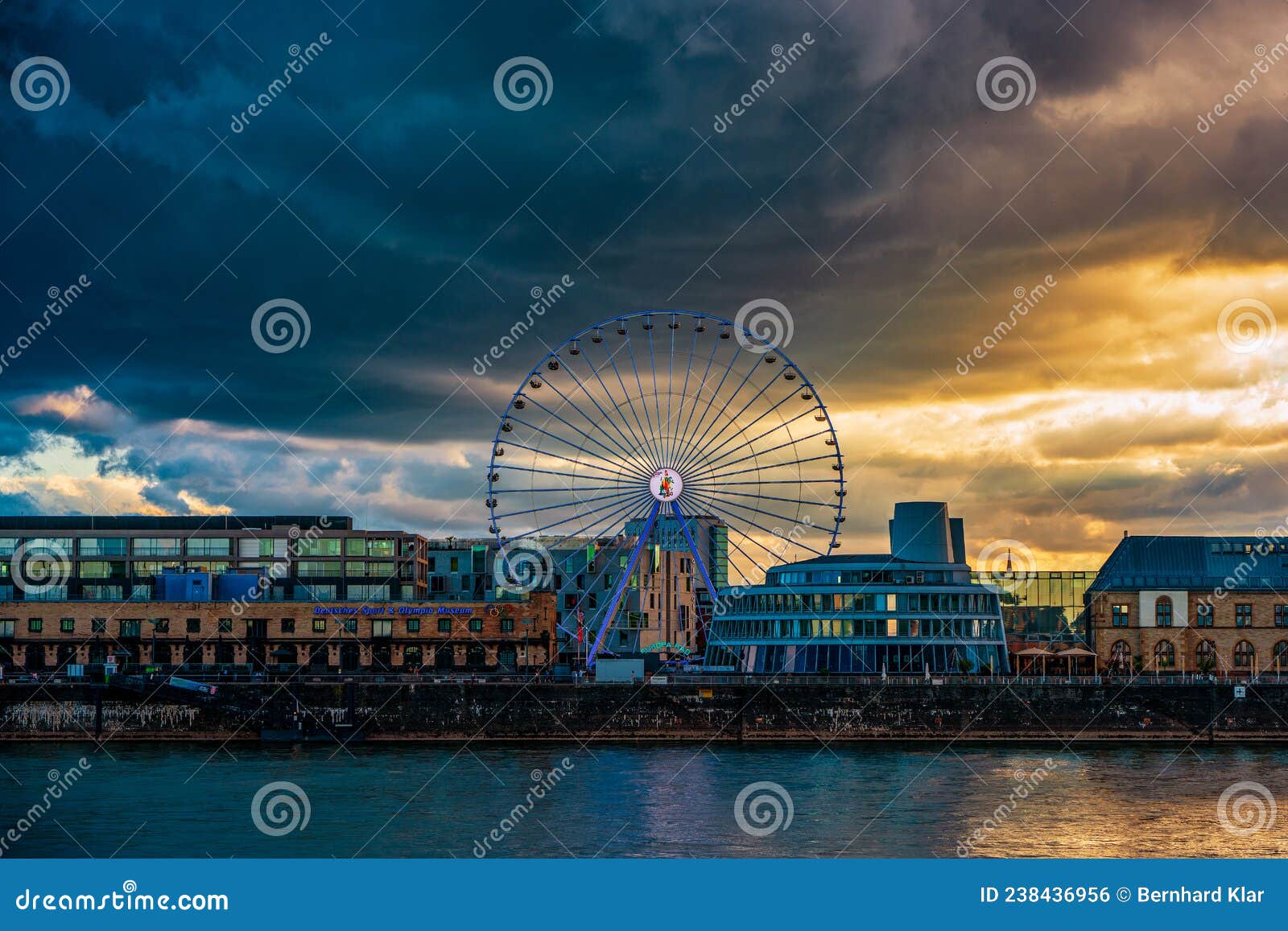 Storm Clouds Over Cologne, Germany. Stock Photo - Image of ...