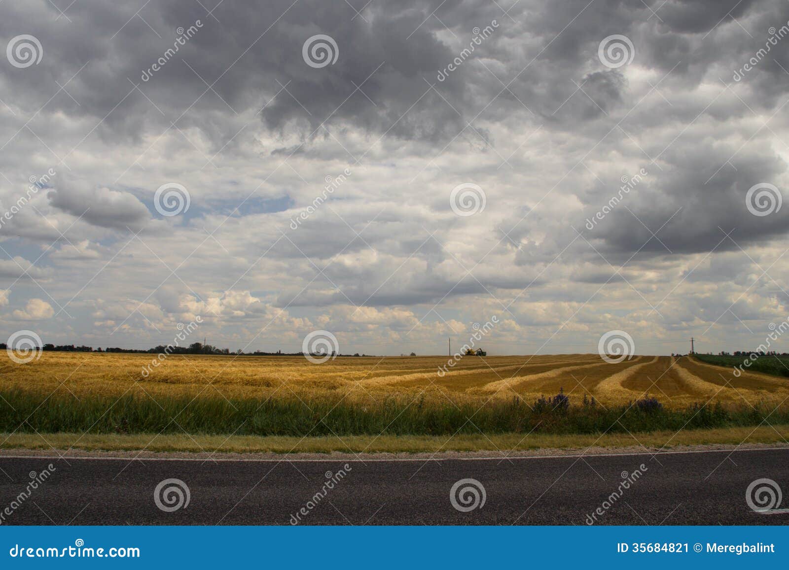 Storm Clouds over field stock image. Image of field, landscape - 35684821