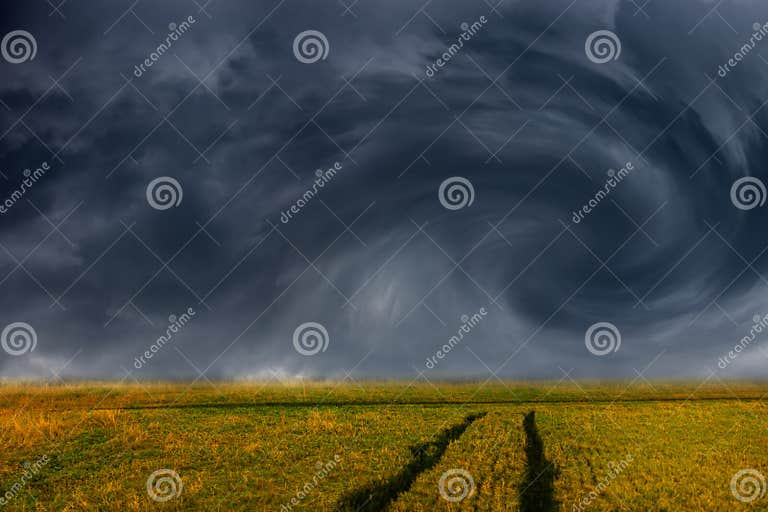 Storm clouds over field stock image. Image of farm, danger - 34921025