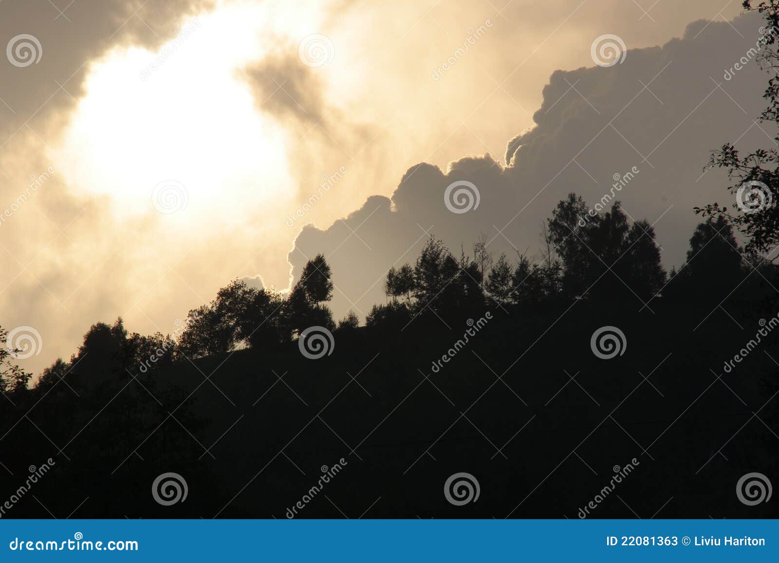 Storm clouds over forest stock image. Image of wooded - 22081363