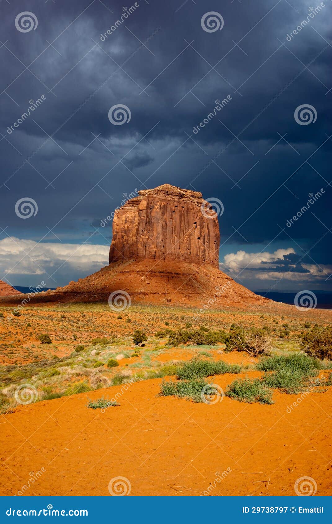 Dark Day at Monument Valley Stock Image - Image of travel, national ...