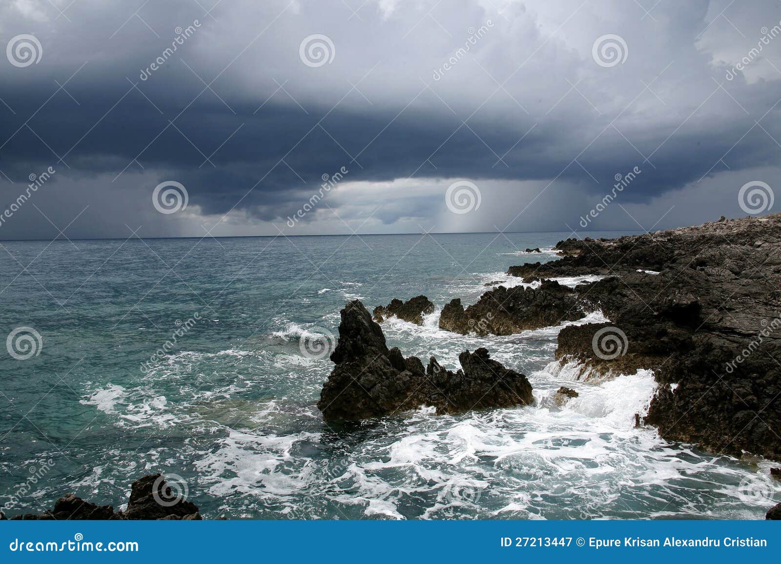 Storm clouds over the sea. stock image. Image of excitement - 27213447