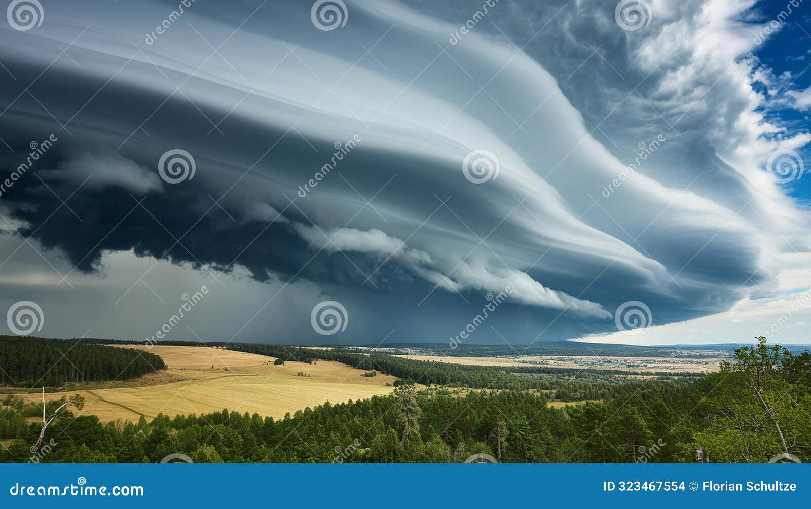 Storm Clouds ,perfect Storm. Tornado Stock Illustration - Illustration ...