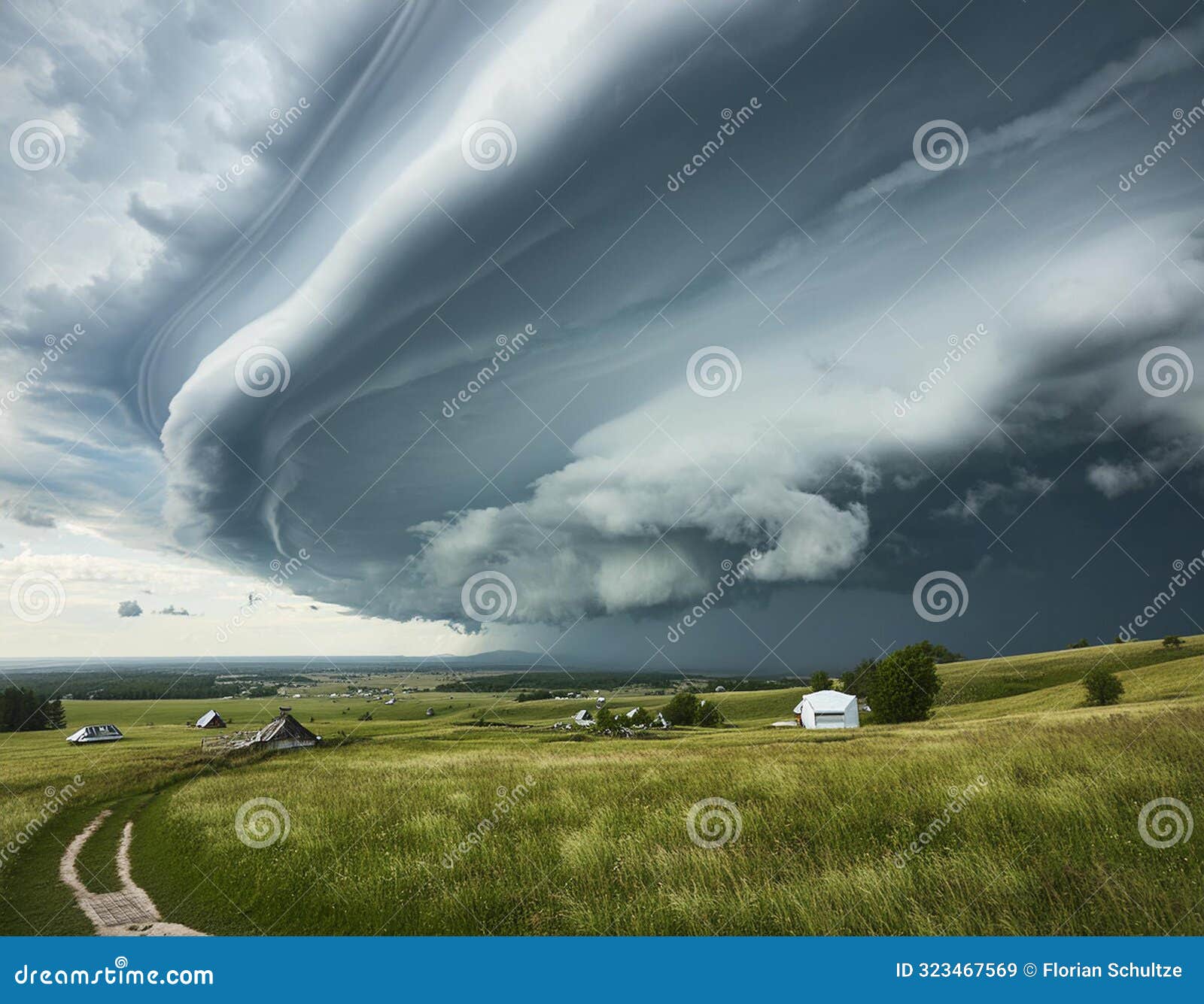 Storm Clouds ,perfect Storm. Tornado Stock Illustration - Illustration ...