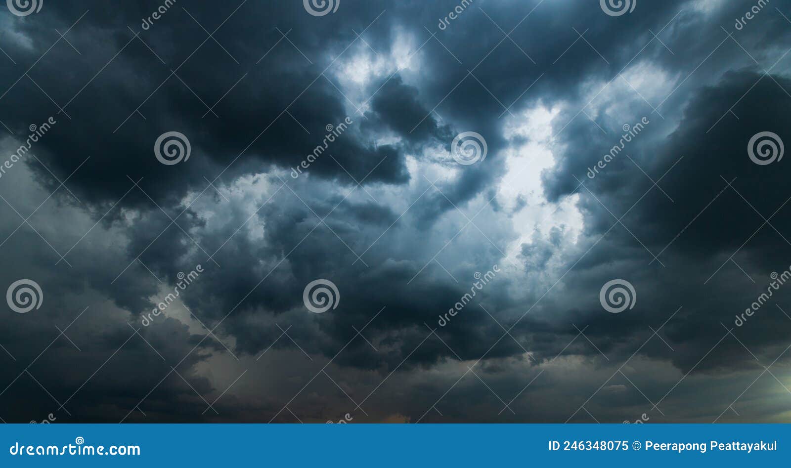Storm Clouds with the Rain. Nature Environment Dark Huge Cloud Sky ...