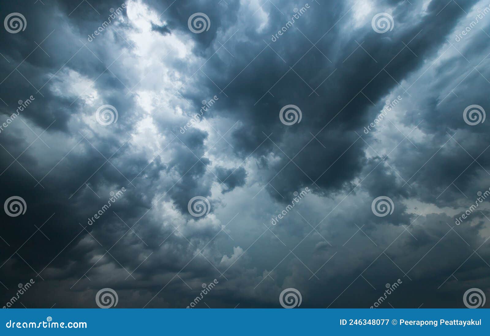 Storm Clouds with the Rain. Nature Environment Dark Huge Cloud Sky ...