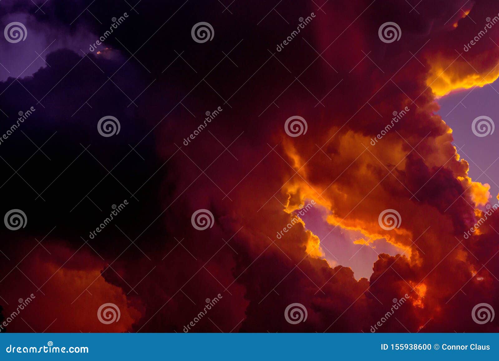 Cosmic Storm stock photo. Image of roll, cosmic, sunset - 155938600