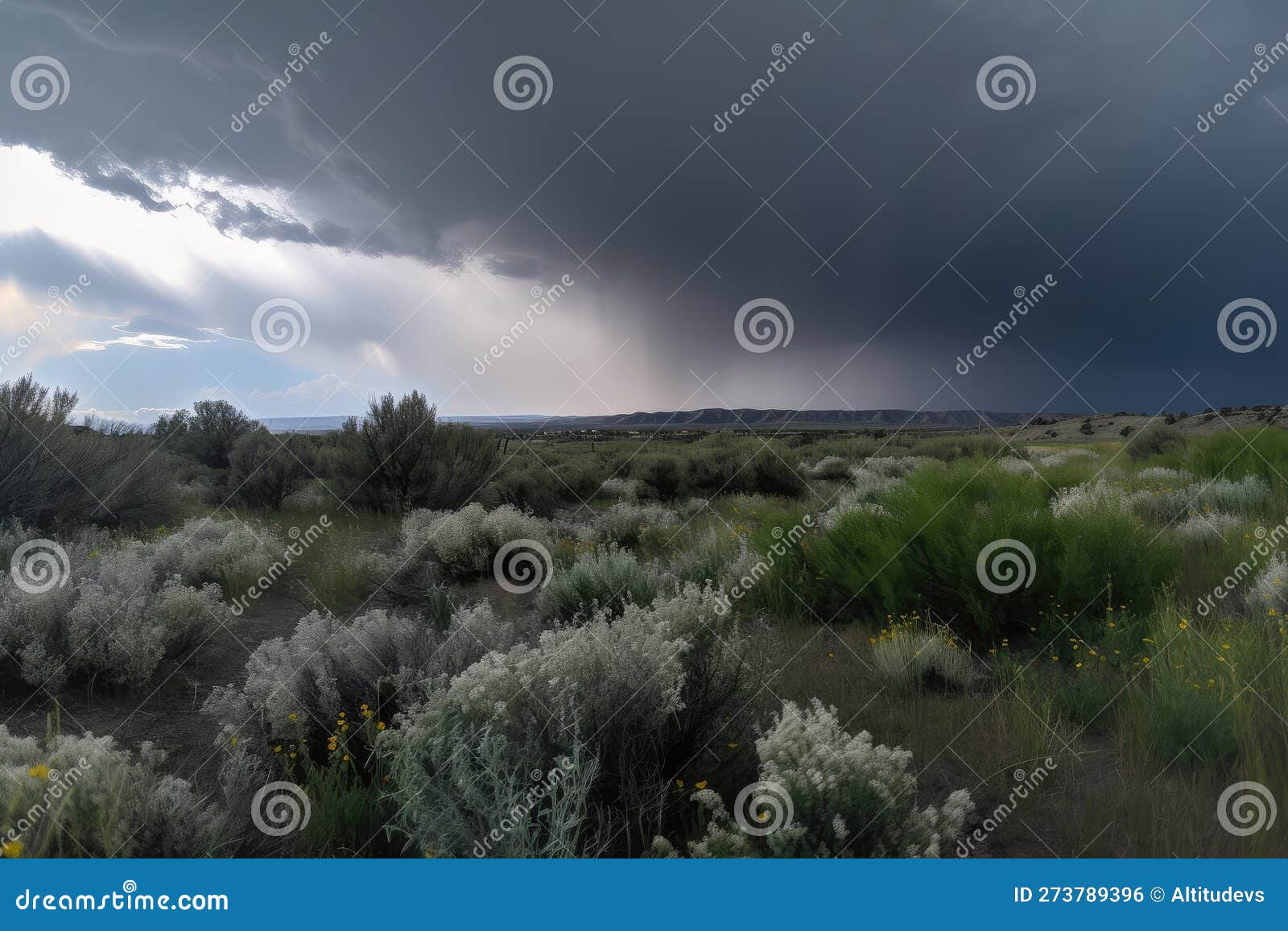 Storm Clouds Rolling in, with Rain and Hail Beginning To Fall Stock ...