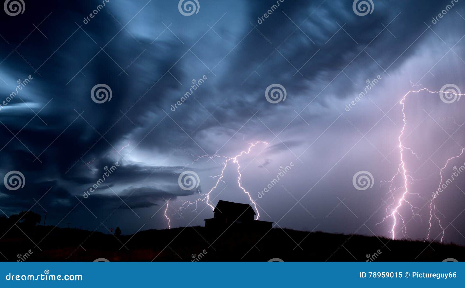Storm Clouds Saskatchewan Lightning Stock Image - Image of natural ...