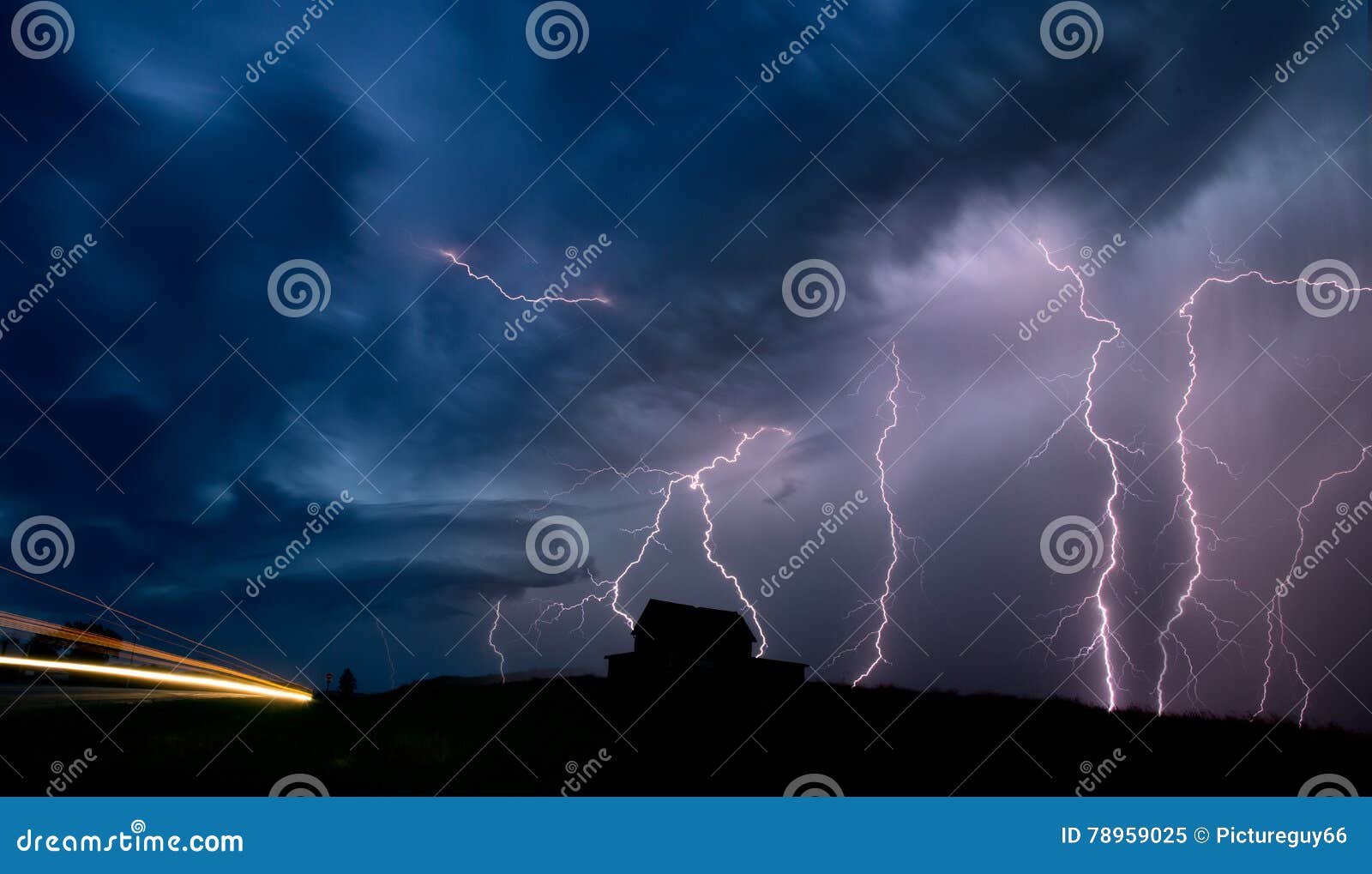 Storm Clouds Saskatchewan Lightning Stock Image - Image of dramatic ...