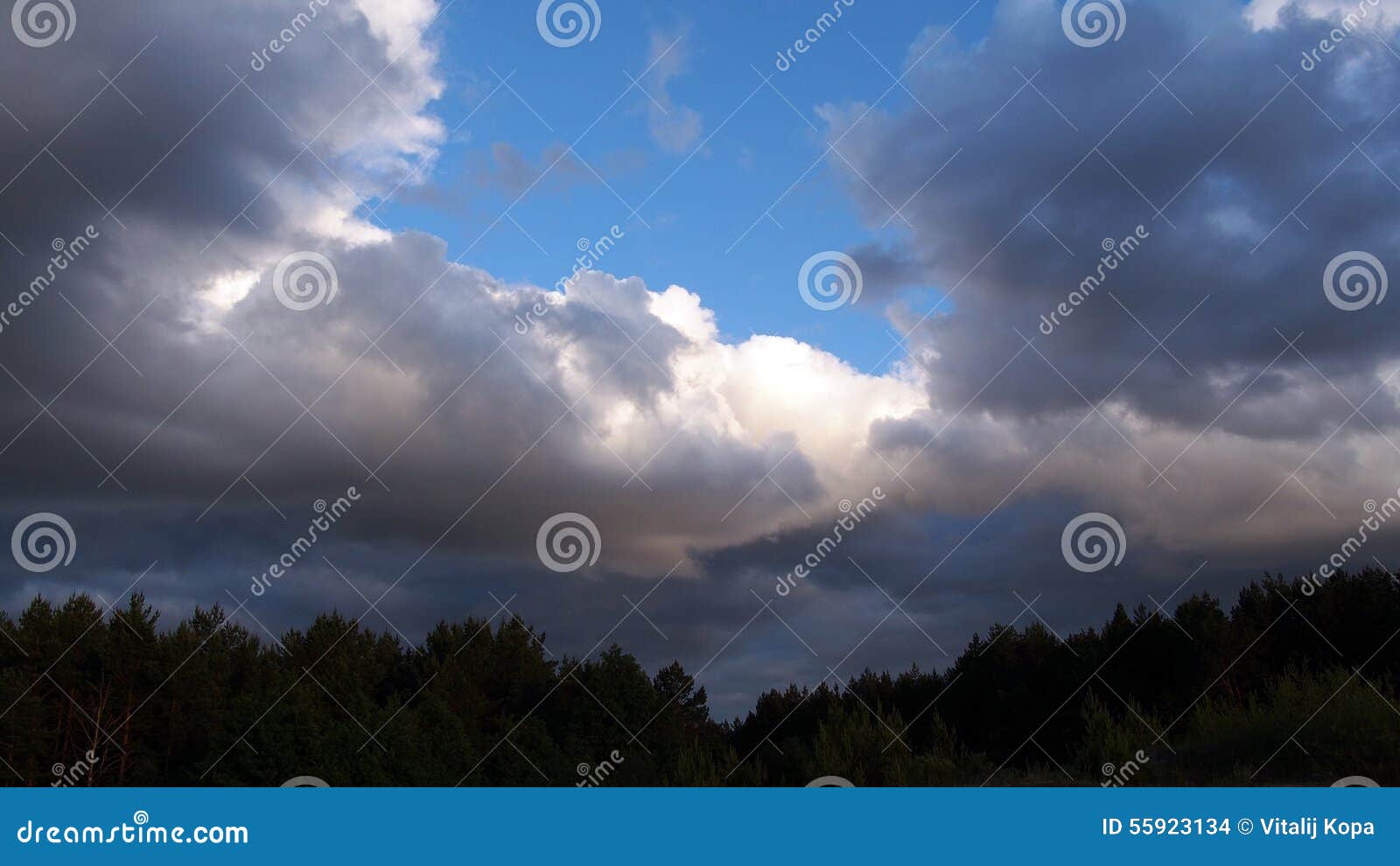 Sky after storm stock photo. Image of natur, latvia, blue - 55923134