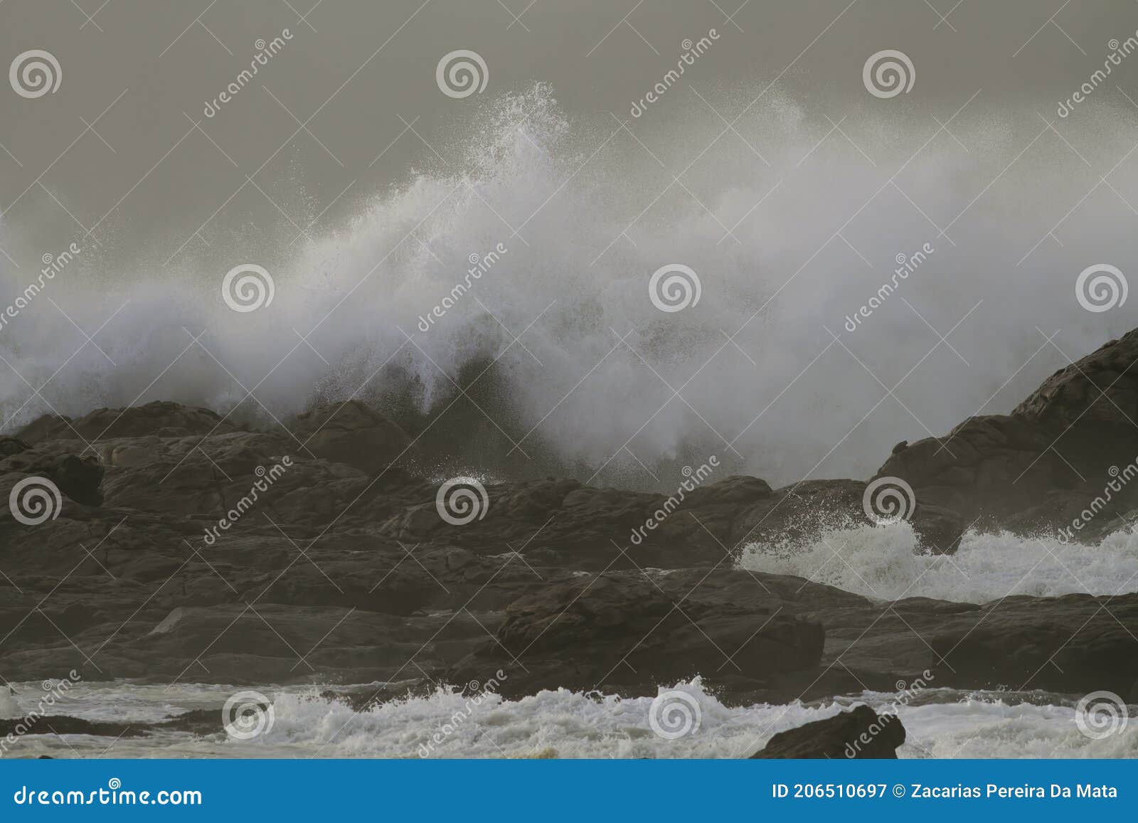 Storm on the coast stock image. Image of nature, high - 206510697