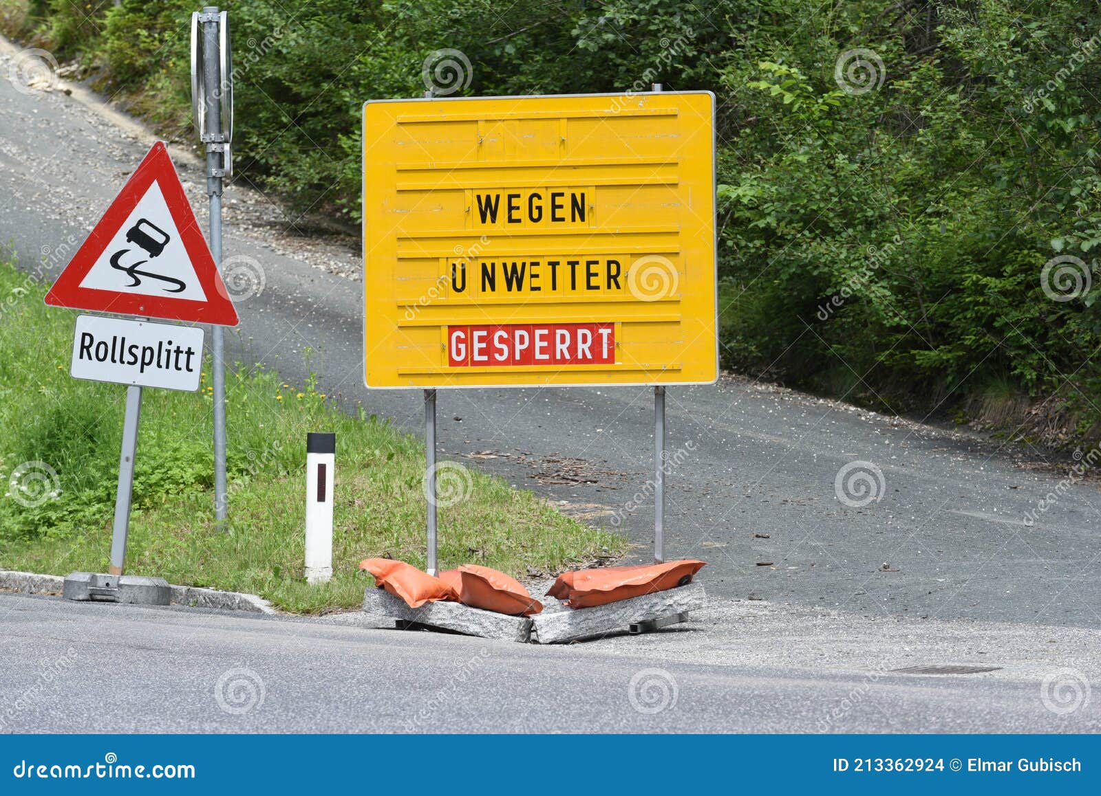 A Storm Damage Warning Sign Stock Photo - Image of weather, storm ...