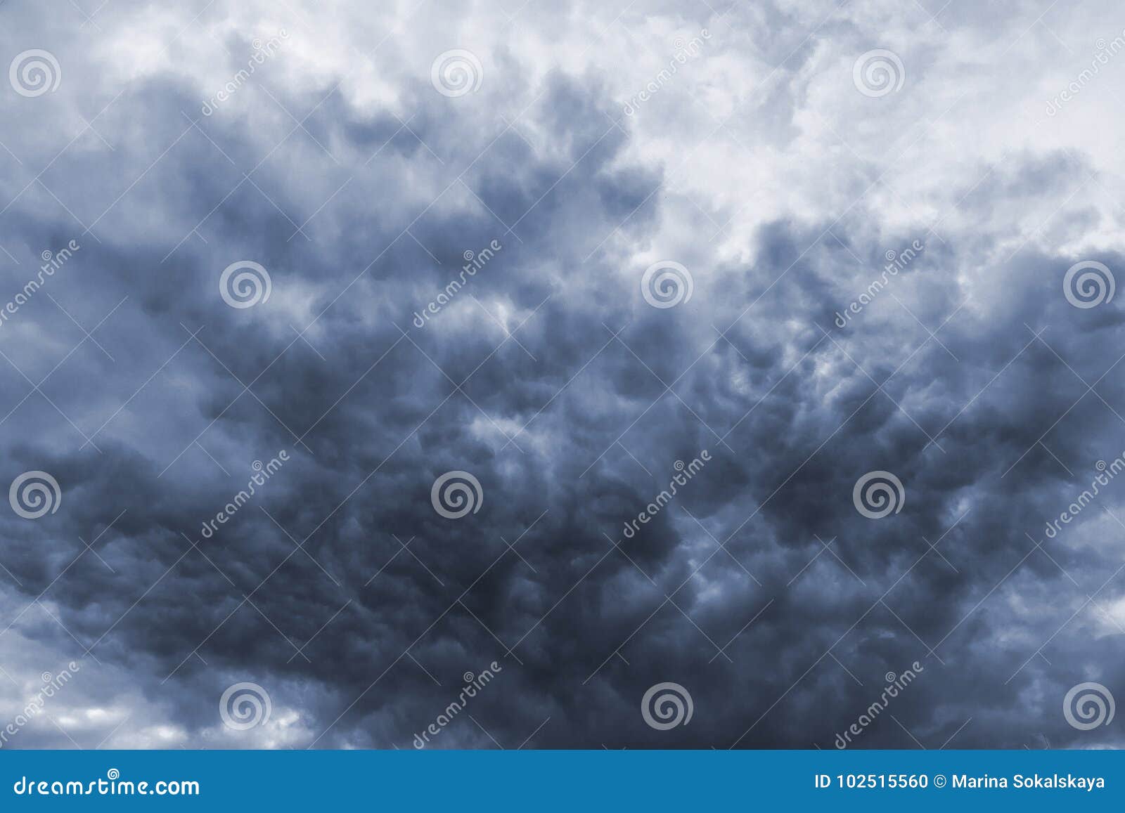 Storm dark ominous clouds stock photo. Image of weather - 102515560