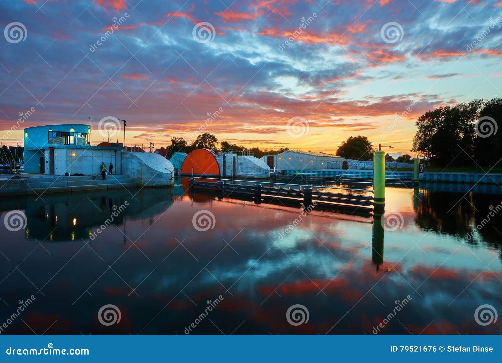 A Flood Protection Barrier Designed To Reduce Storm Surge In A ...