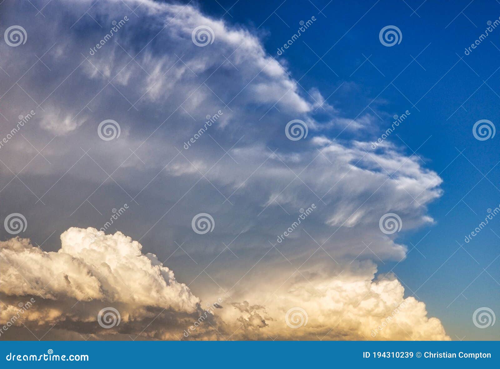 Storm front moving in stock image. Image of wave, plain - 194310239