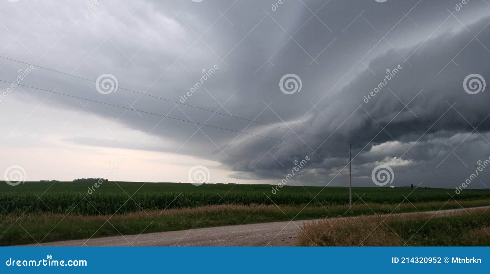 Storm front moving in stock photo. Image of highway - 214320952