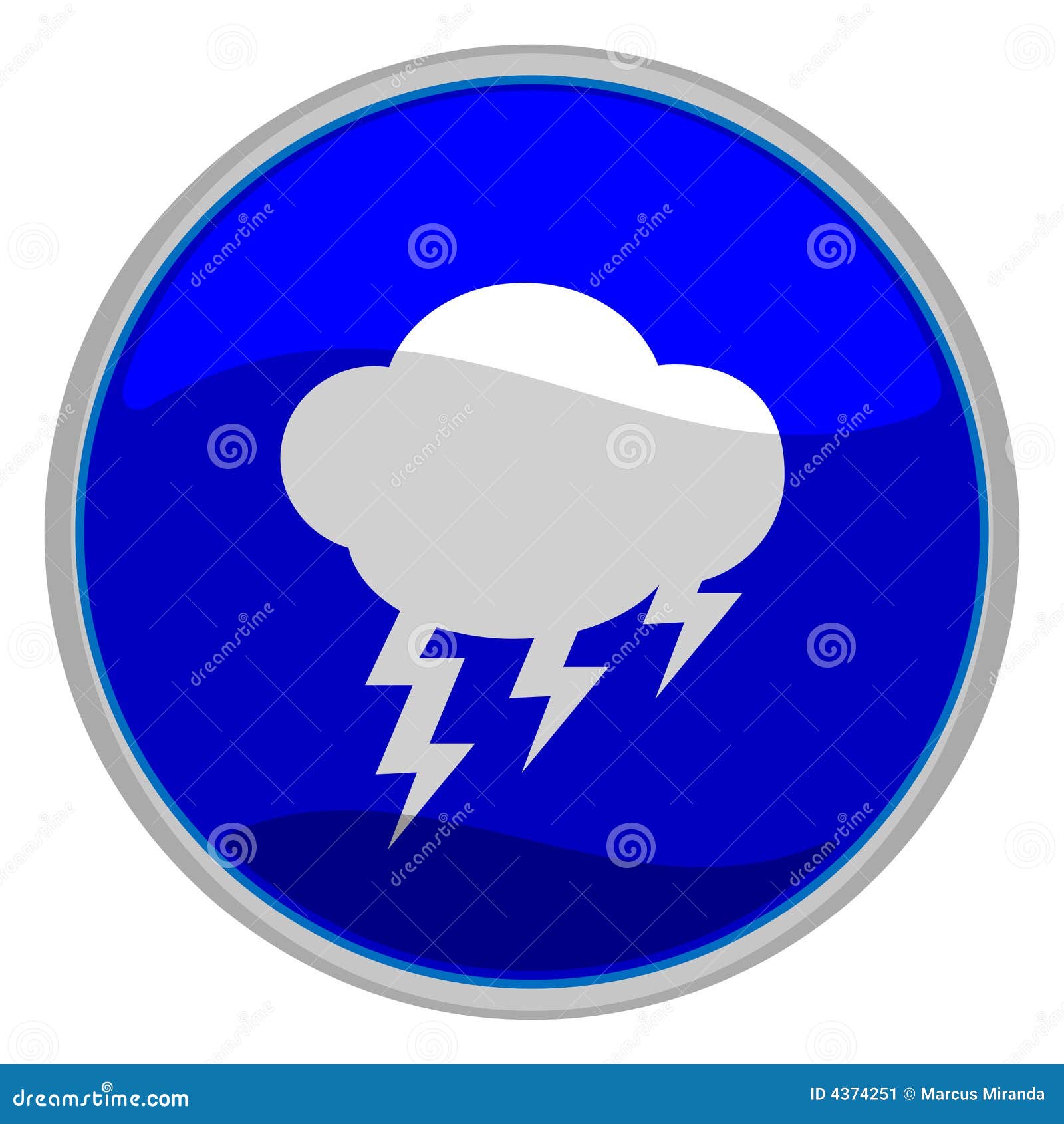 Storm icon stock vector. Illustration of symbol, glossy - 4374251
